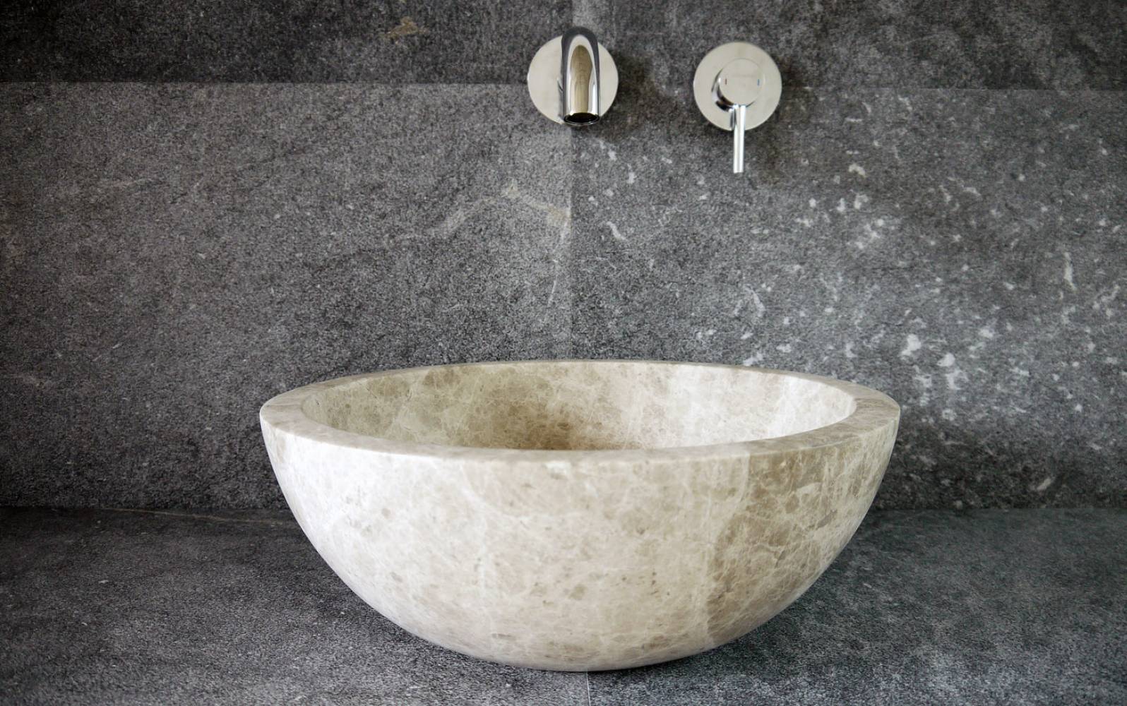 Marmor Waschbecken "Patara" beige