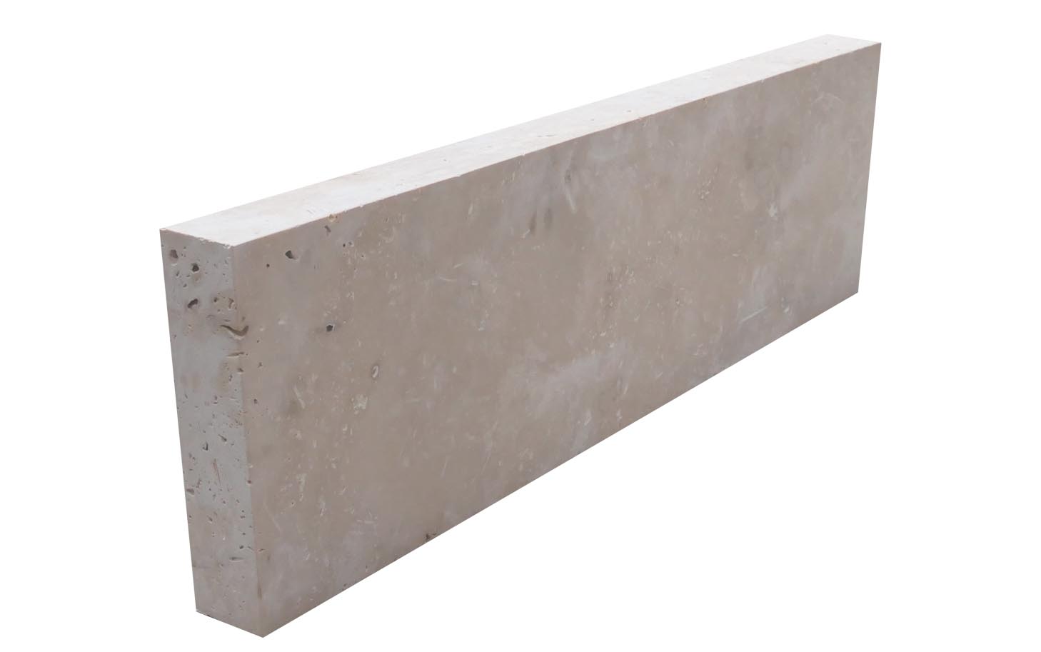 Travertin Randstein 100×30×8 cm – Terrassenumrandung Stein