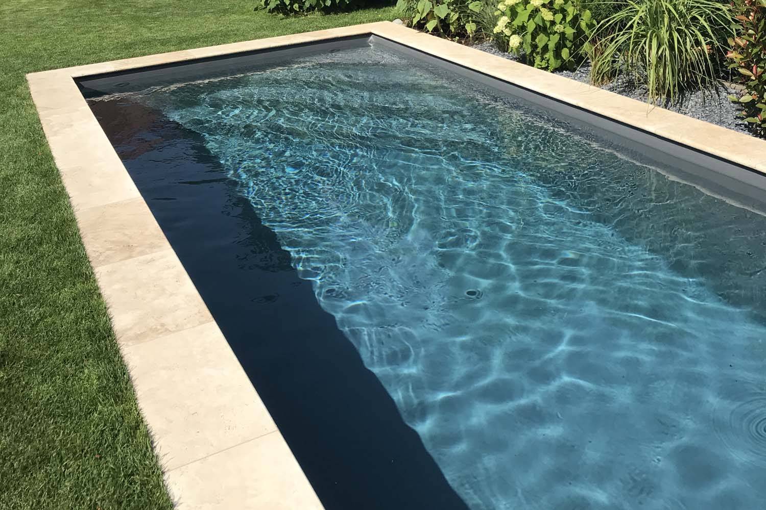 Poolumrandung Travertin Stein - Steinlese Natursteine